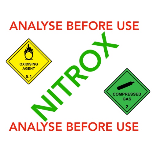Nitrox Sticker SANS - 🇿🇦 Divetek - Scuba Store - SHOP NOW